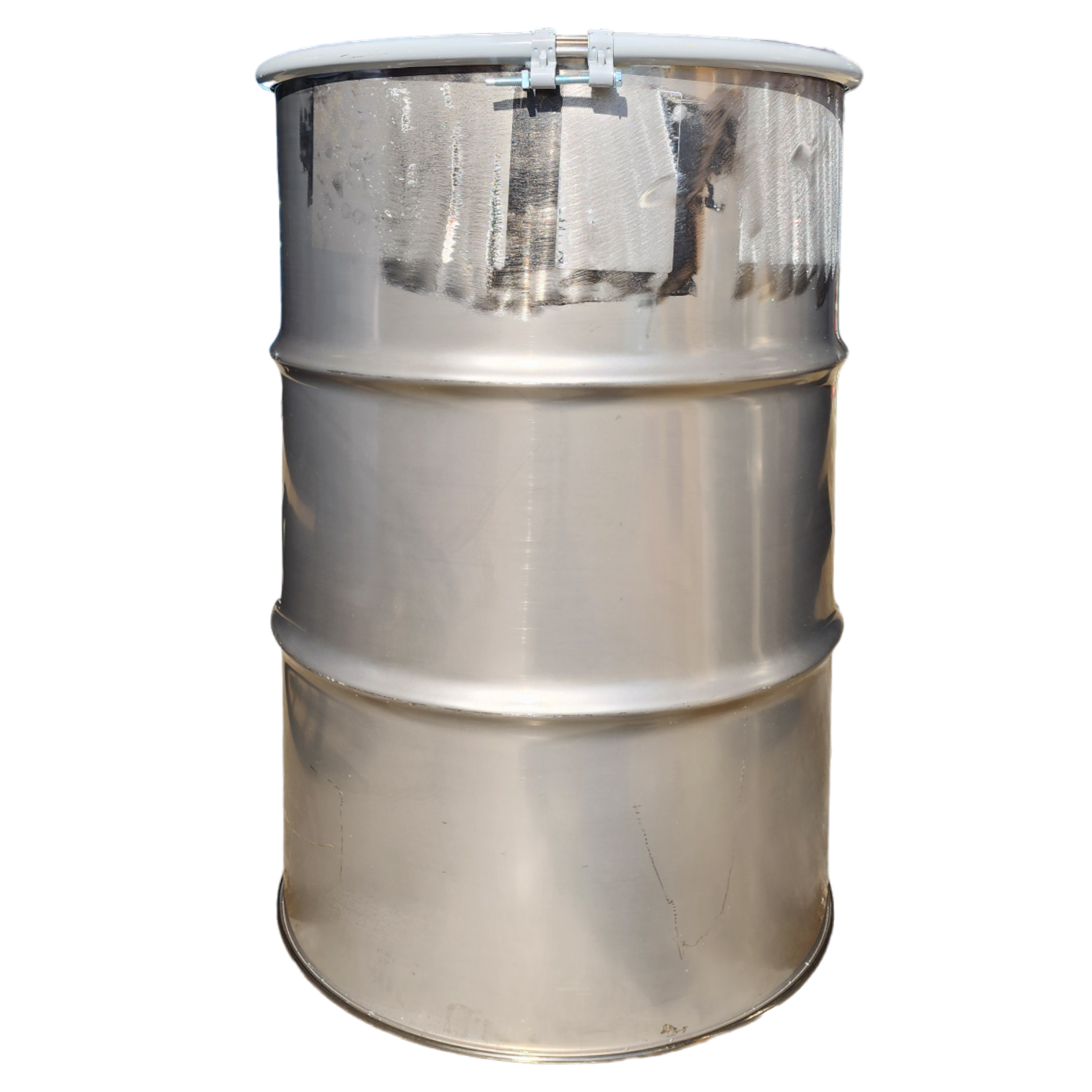 55 Gallon Used Stainless Steel Barrel | Open Head